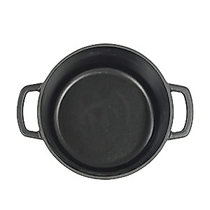 Kela Calido Round Casserole Dish 4 Litres Cast Iron Black