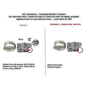 GLOB PRO SOLUTIONS 80-54738-00 CKD2527 Refrigerator Control Temperature 4" ½ Length Approx. Replacement for and Compatible with U-Line Heavy Duty