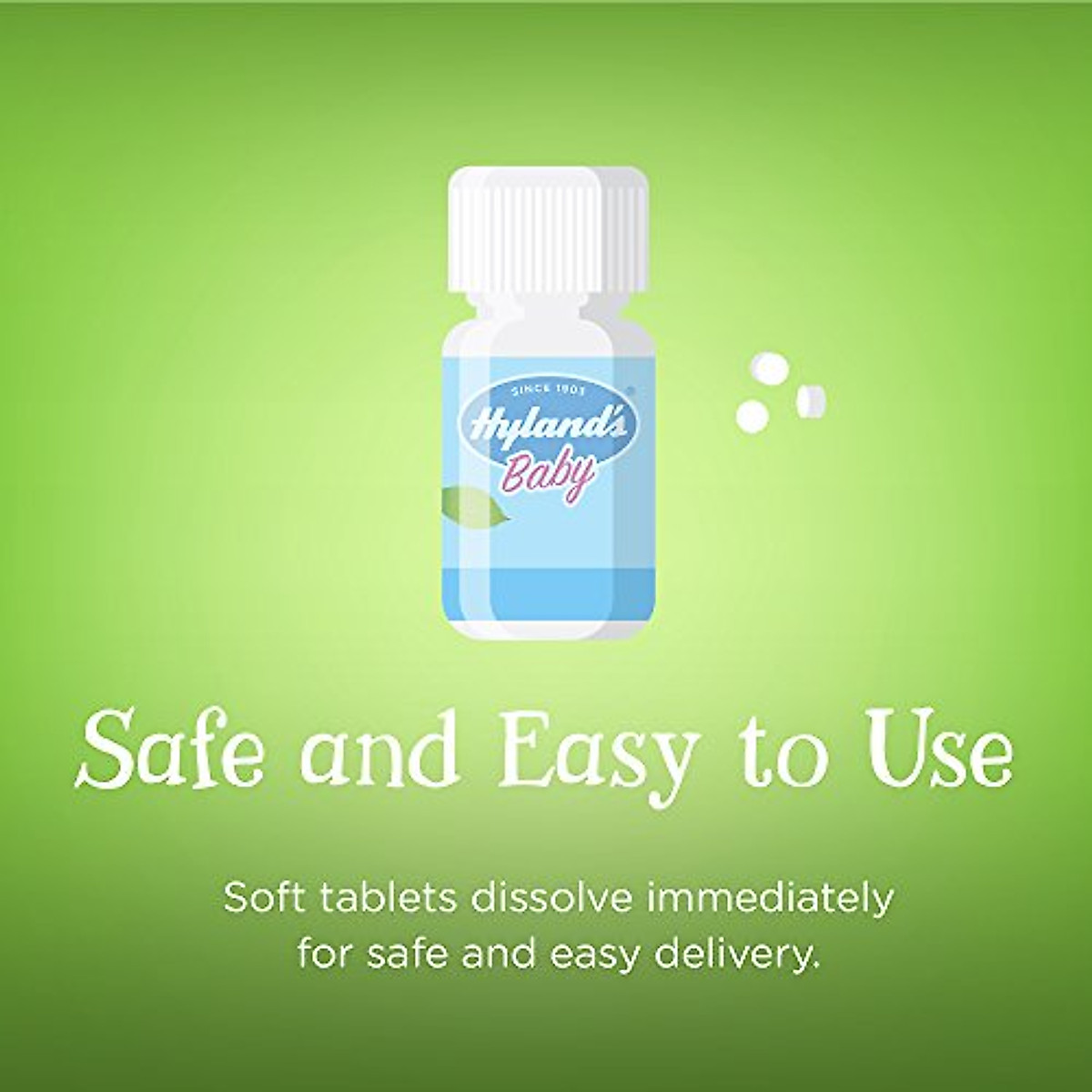 Hyland’s Baby Calming Tablets Natural Symptom Relief Fussy and Sleepless Babies, 125 Count