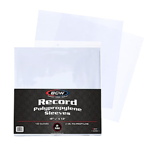 BCW 33 RPM Record Sleeves - 1000 ct