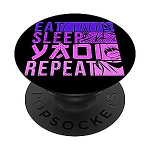 Eat Sleep Yaoi Repeat Fujoshi Anime Boy Gay Manga PopSockets Standard PopGrip
