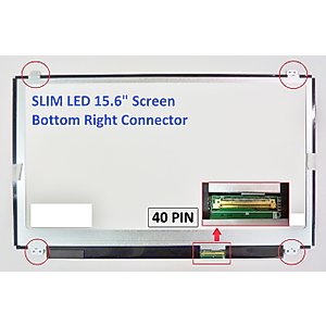 HP Envy DV6T-7200 Laptop Screen 15.6 Slim LED Bottom Right WXGA HD