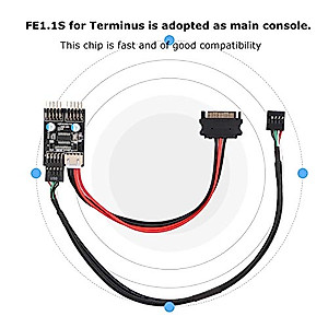 USB 2.0 9pin USB hub 2 Port with SATA Power Cable Extension hub USB 2.0 hub for Computer for Desktop for PC