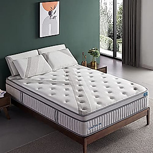 Twin Size Mattress, Lechepus 14 Inch Hybrid Memory Foam Mattresses with Individual Pocket Spring, Plush Breathable Comfortable Mattress for Cool Sleep & Pressure Relief Certified