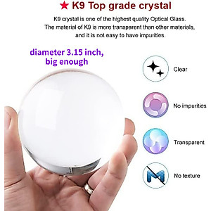 3D Dolphin Crystal Ball Lamp,3.15 inch Crystal Ball Night Light with Wooden Base,16 Colors Changing Light,Dimmable Remote Control,Desk lamp (H)