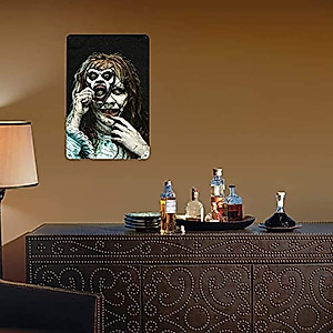 Gellyposter Metal Tin Signs Creative Tin Sign Classic Horror Movie Funny Novelty Metal Sign Retro Wall Decor for Home Gate Garden Bars Restaurants Cafes Office Store Pubs Club Sign Gift6x8 Inch