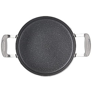 Granitestone Nonstick 5 Quart Stock Pot with Lid with Ultra Durable Mineral and Diamond Triple Cookware Set, Black