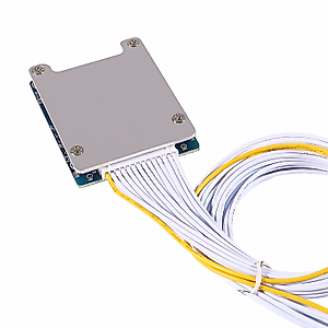 Lithium Battery Protection Board, AITRIP 2PCS 13S 48V 20A Li-ion Cell 18650 Battery Protection BMS PCB Board with Cable with Balance Function for 13S Battery Protection