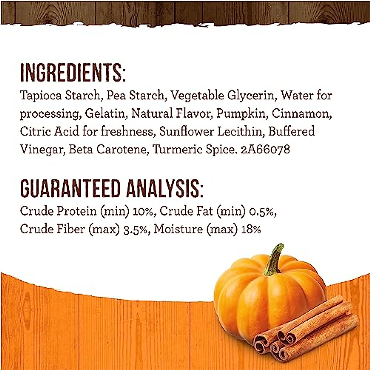 Merrick Fresh Kisses Natural Dental Chews, Treats Infused with Pumpkin and Cinnamon for Medium Dogs 25-50 Lbs - 8.1 oz. Pouch