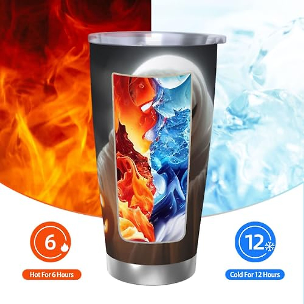 NHJKLWQSZ Halloween Witch 20oz Stainless Steel Tumbler With Lid And Straw, Double Wall Vacuum Insulated Coffee Mug Travel Cups Leak-Proof Lid For Hot And Cold Drinks, Metal Straws And Brush