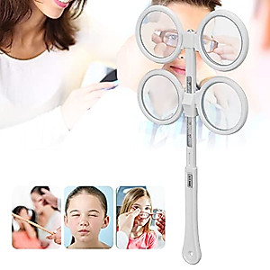 Optical Flipper Plastic Adjustable Optometry Flip Lens Instrument with Vision Test Card, for Myopia, Amblyopia, Astigmatism, Hyperopia(±100)