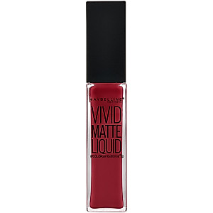 Maybelline New York Color Sensational Vivid Matte Liquid Lipstick, Red Punch, 0.26 fl. oz.