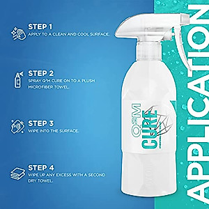 GYEON Quartz Q²M Cure (400 ml) Hydrophobic Silica Based Ceramic Spray Top Coating, High Gloss Protection, Safe Detail Protection on All Exterior Surfaces, Wet or Dry Application Use During Car Wash