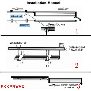 Closet Clothes Hanger Rail,Pull-Out Closet Rod 30-60cm,Wardrobe Clothing Rail,Closet Organizer Rack for Pants and Coat (800mm/31.5inch)