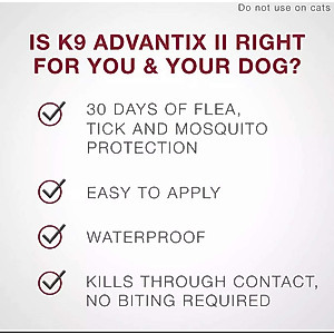 K9 ADVANTIX II for Small Dogs, 4 Count (Pack of 1)