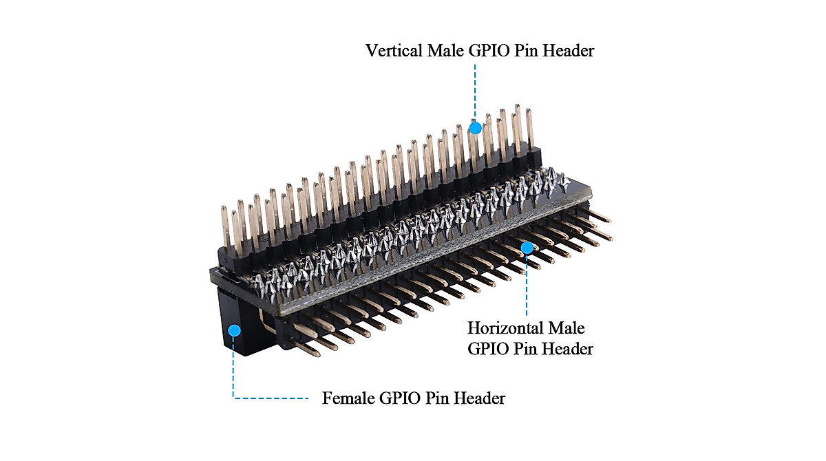 GeeekPi Micro Connectors 40-pin GPIO 1 to 2 Expansion Board for Raspberry Pi, 2 x 20-pin Strip ...