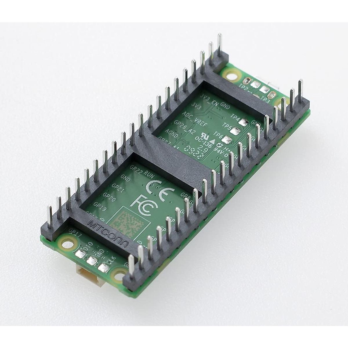 Coolwell Raspberry Pi Pico H Microcontroller Tiny Size Fast Board, Based On Official RP2040 Dual-Core Arm Cortex Processor,Configurable Pin Function