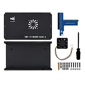XYGStudy Metal Box (A) Designed for Raspberry Pi Compute Module 4 IO Board, Comes with Cooling Fan, to Build Your Own Raspberry Pi CM4 Mini PC Easily (CM4-IO-BOARD-CASE-A)
