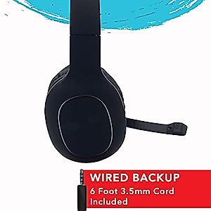 Maxell Bluetooth 5.0 Over Ear Headset with Boom Mic, Sound for Home Office use, Online Classes, Teams, and Zoom Meetings - Black