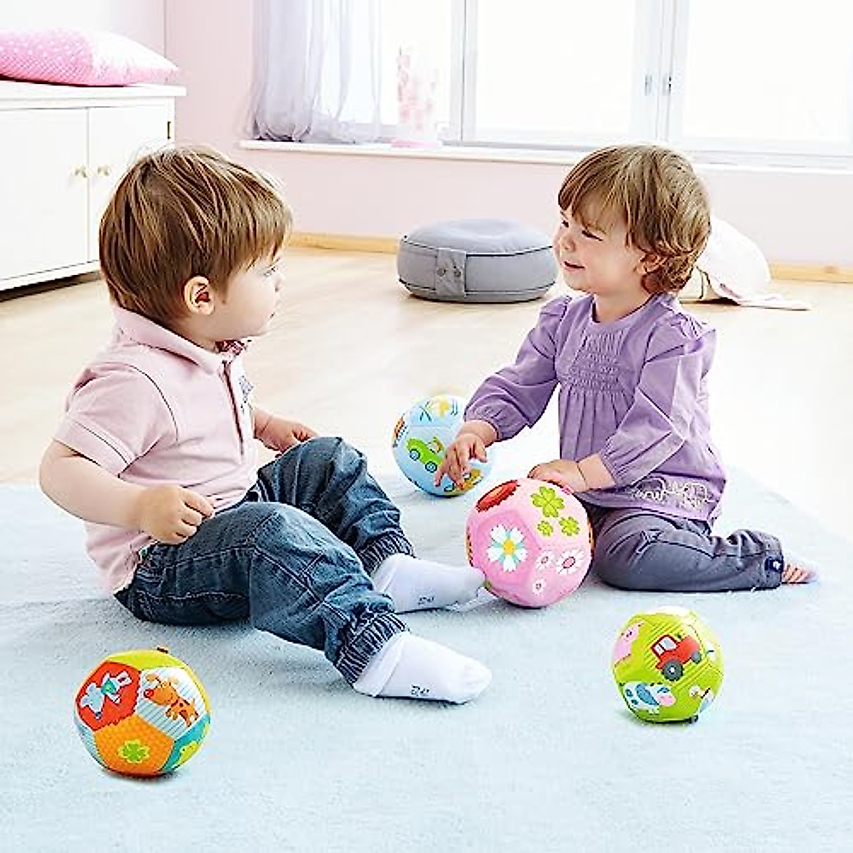 HABA Baby Ball Flower Magic 5.5" for Ages 6 Months and Up