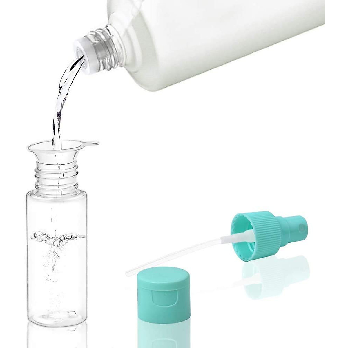 Tsa Approved Travel Toiletries Bottles/Containers Kit (LEAKPROOF BPA FREE) Travel Essentials Accessories - 13 Pieces/Clear Case