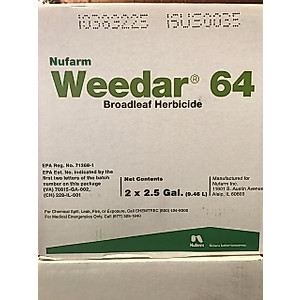 Weedar 64 Broadleaf Herbicide 5 Gallons, Liquid (2 x 2.5gal)