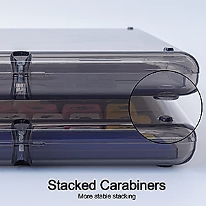 JOMKIZ Keycap Storage Box ABS Material New Upgraded High Transparent Full 104 Key Box for XDA Cherry SA OEM CSA Mechanical Keyboard Keycaps(Keycap Storage Box Only)