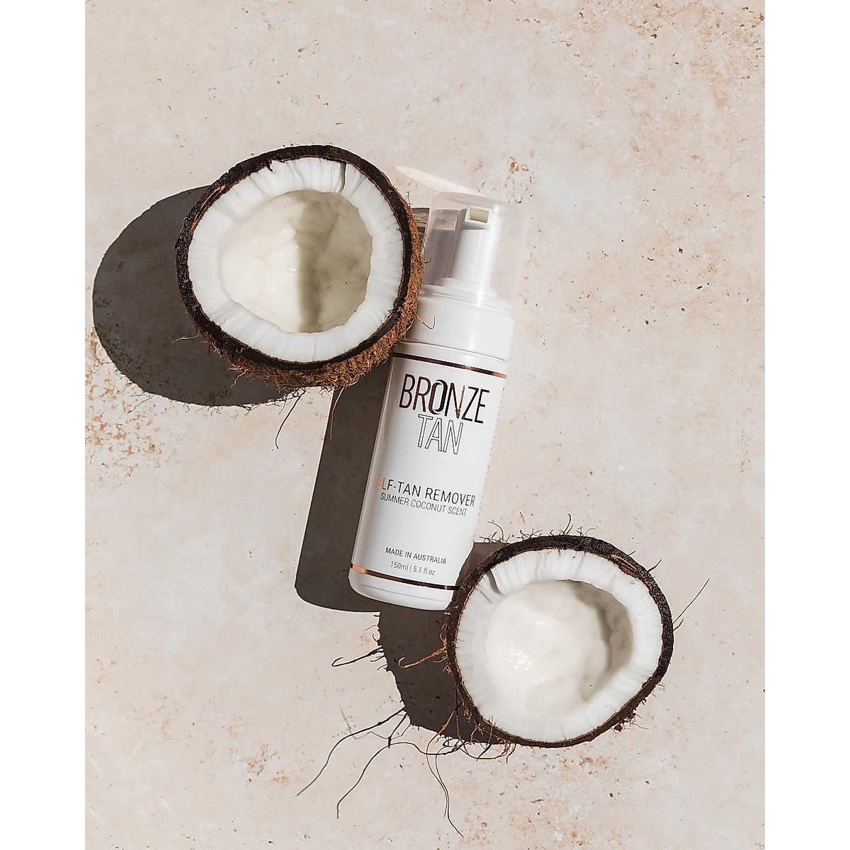 Bronze Tan Self Tan Remover For Fake Tan Streaks, Build Up, Correction, Or Full Removal Of Self Tanner or Bronzer - Summer Coconut Scent (150ML / 5.1 fl oz)