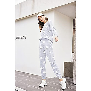 Ekouaer Pajamas Set for Women Soft Comfy Pjs Sets Long Sleeve Sleepwear Loungewear S-XXL