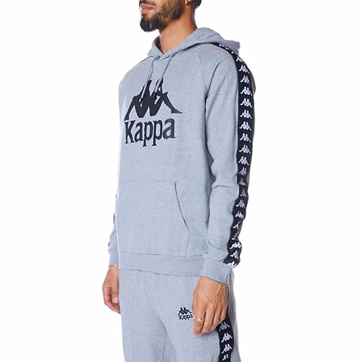 Kappa 222 Banda Hurtado-2 Grey Mid Melange/Black MD
