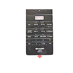 Sharp GJ221-U LCD 4K TV Remote Control