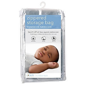 Colgate Crib Mattress Zippered Storage Bag – Premium Heavy Duty 5 MIL Tear-Resistant Vinyl Bag Protects & Preserves, Great for Storage & Moving