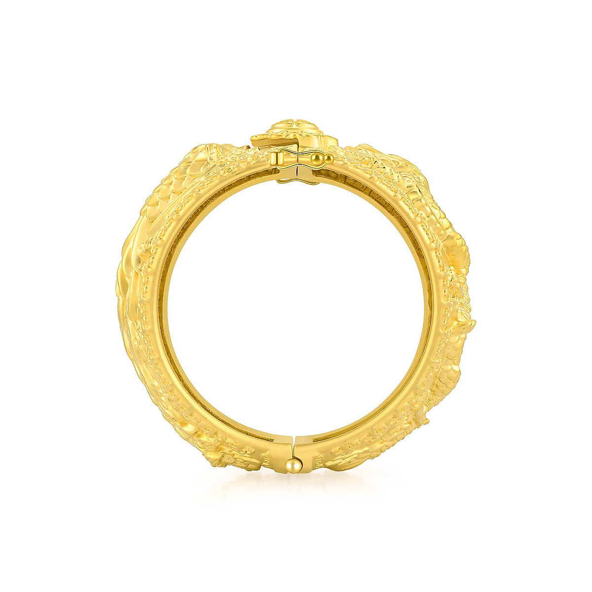 CHOW SANG SANG 999.9 24K Solid Gold Price-by-Weight 19.83g Gold Dragon & Phoenix Bangle for Women and Wedding Occasion 93254K | Size 7