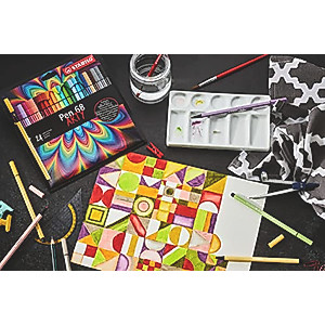 STABILO Pen 68 Tin Set, Set of 10, Multicolor