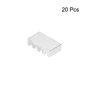 uxcell Electronics Cooler Heatsink for MOS GPU IC Chip Silver 5 x 9 x 2.5 mm 20pcs