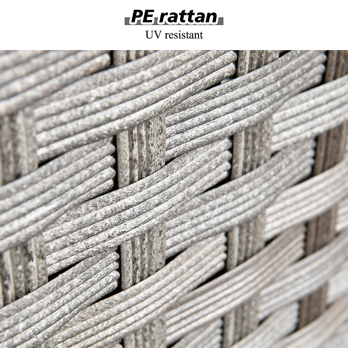 HOOOWOOO Outdoor Patio Sectional Furniture Sofa Set with Propane Fire Pit Table,13 Piece Large Modern Wicker Couch with Widened Armrest,Modular L Shaped Conversation Seating Set(Grey Strip)