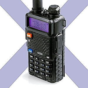BTECH UV-5X3 5 Watt Tri-Band Radio : VHF, 1.25M, UHF, Amateur (Ham), Includes Dual Band Antenna, 220 Antenna, Earpiece, Charger, and More Two-Way Radio