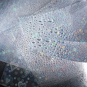 200 Pcs Holographic Card Sleeves Include 100 Pcs Love Heart Shape and 100 Pcs Little Star Laser Flashing Card Sleeves Trading Cards Film Kpop Card Protector Holographic Foil Protective Cover