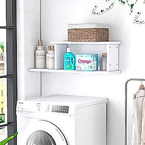 AUYKBVK Large Floating Bookshelf,Floating Shelf White,Wall Mounted Floating Shelves Farmhouse Bathroom Bedroom Kitchen Living Room,Toys and Books Storage Organizer Bookshelves Nursery Book Shelves