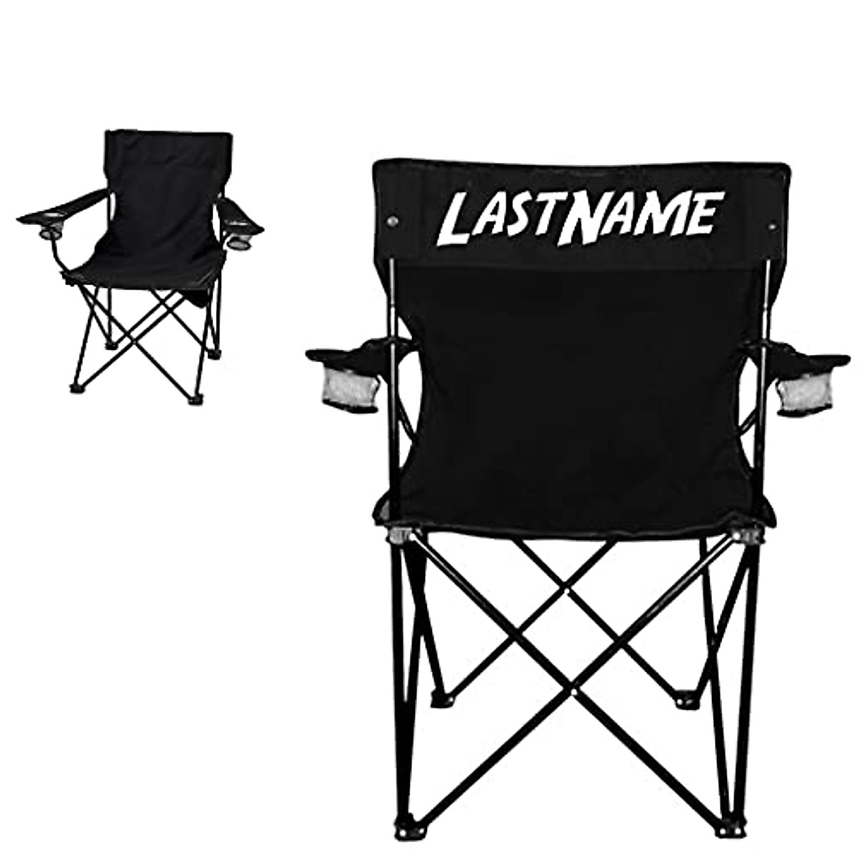 VictoryStore Outdoor Camping Chair - Custom Last Name Folding Chair- Camping Chair with Carry Bag (1)