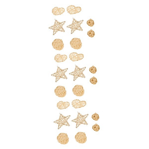 ABOOFAN 24 Pcs Pet Teething Takraw Ball Small Pet Chew Toy Hamster Toy Guinea Pig Boredom Breaker Exercise Teeth Care Toy Hamster Chew Toy Budgie Chew Toys Rabbit Rattan Hamster Supplies