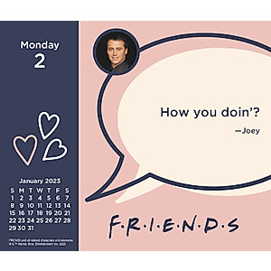 2023 Friends Day-at-a-Time Box Calendar