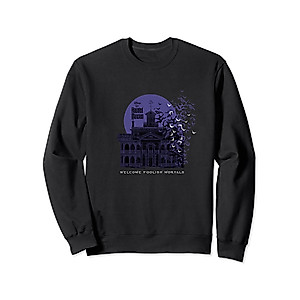 The Haunted Mansion Welcome Foolish Mortals Bats Poster Sweatshirt