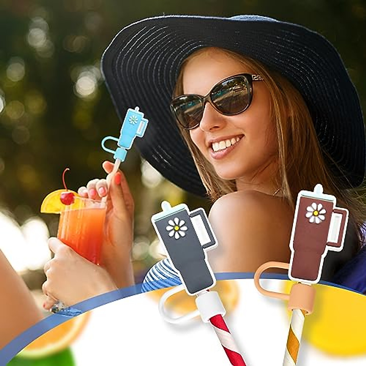 Stanley Straw Cover Cap for Stanley Cup, Reusable Straw Topper for Stanley 30&40 Oz Tumbler, Straw Tip Covers for Stanley Cups Accessories (7)