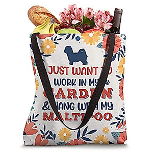 Maltipoo Mom Garden Plant Gardener Dog Gift Tote Bag