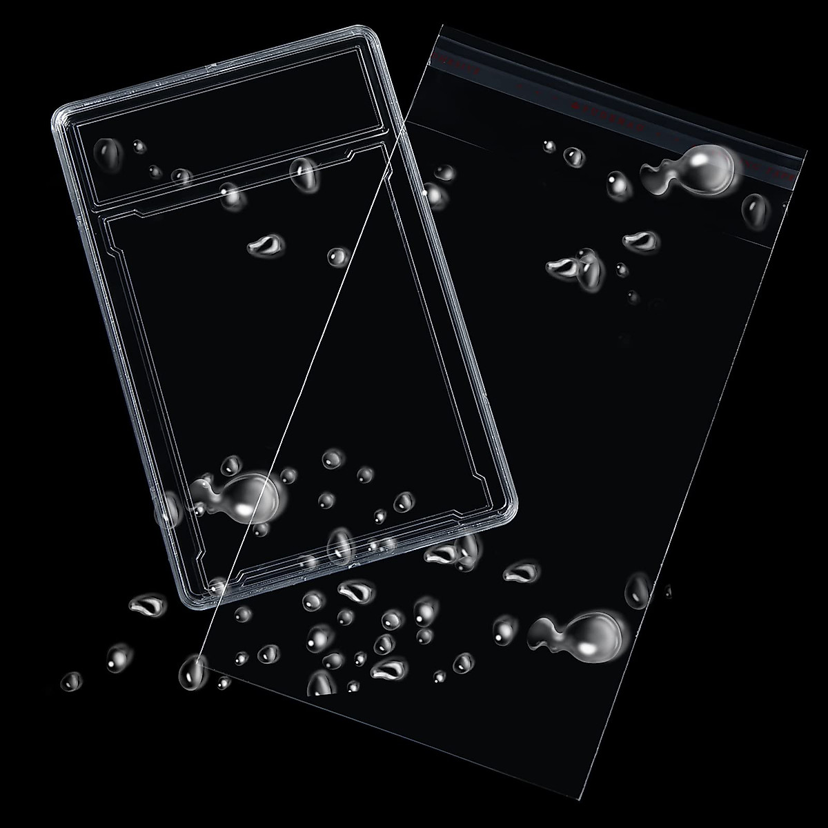 Graded Card Sleeves Resealable Baseball Card Holders Sports Card Sleeves Baseball Cards for Trading Baseball Sports Slab The Gathering Card Sleeves (200 Pieces)