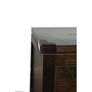 Dreambaby Foam Corner Protectors, Brown (Pack of 4)