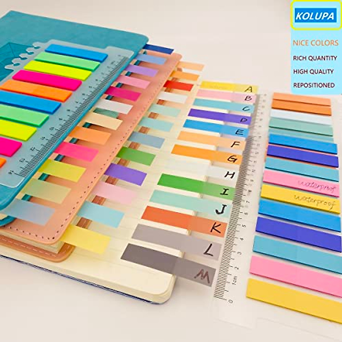 Writable Sticky Tabs: 1750 Pcs Morandi Book & Page Markers