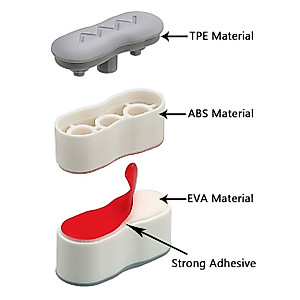 Bidet Bumper, 4PCS Height-increasing Pads, Universal Seat Bumper Kit with Strong Adhesive, Replacement Bumpers for Toilet Seat