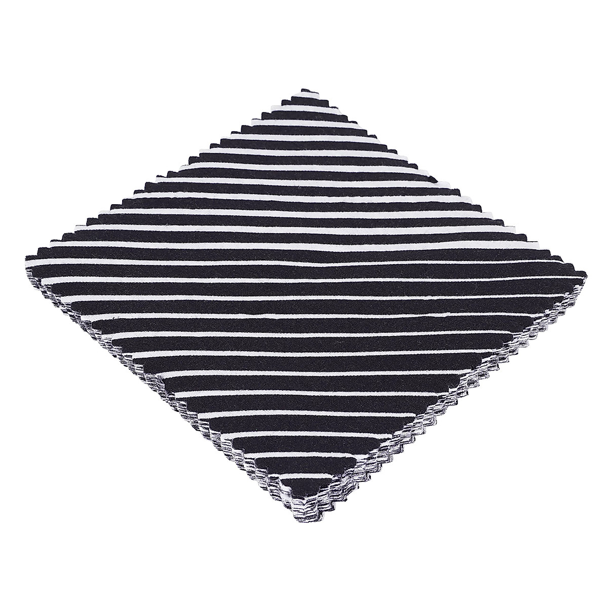 Soimoi Precut 10-inch Geometric Prints Cotton Fabric Bundle Quilting Squares Charm Pack DIY Patchwork Sewing Craft- White & Black